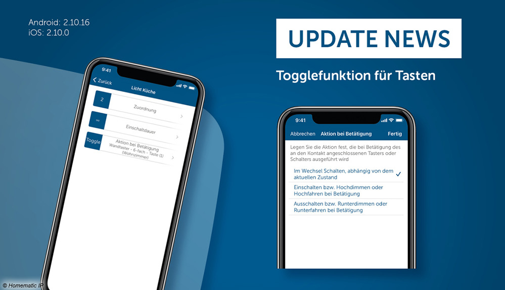 Mehr Flexibilität: Homematic IP App bekommt neues Update